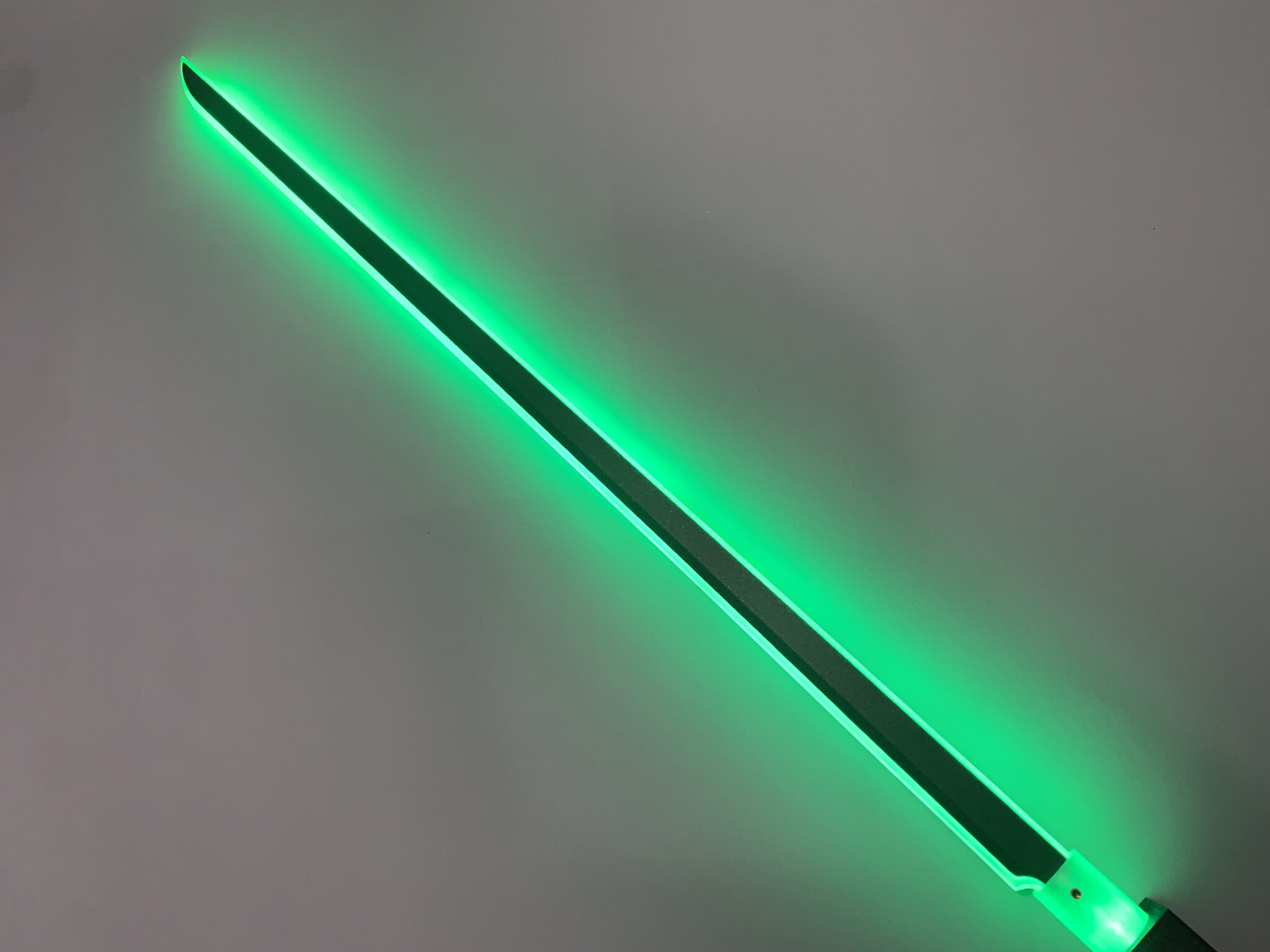 Straight Black Katana Pixel Blade - The Saber Trade